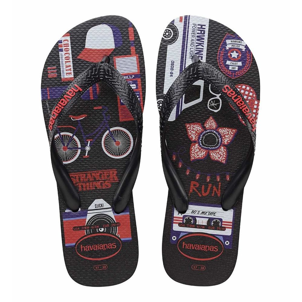 Havaiana Top Stranger Things Preto 35/6 - jurunense