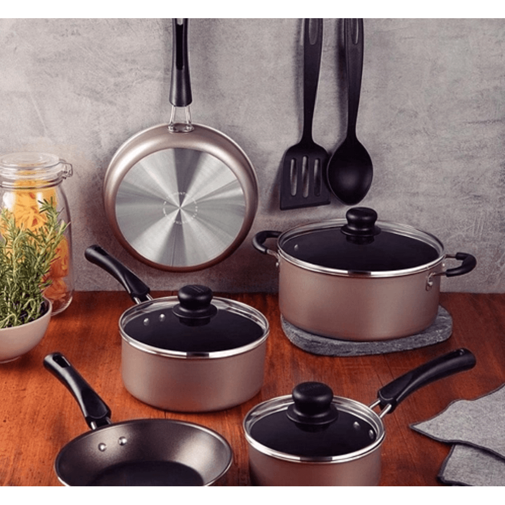 Kit Cozinha de Panelas 7 Peças Cooking Champagne Tramontina - jurunense