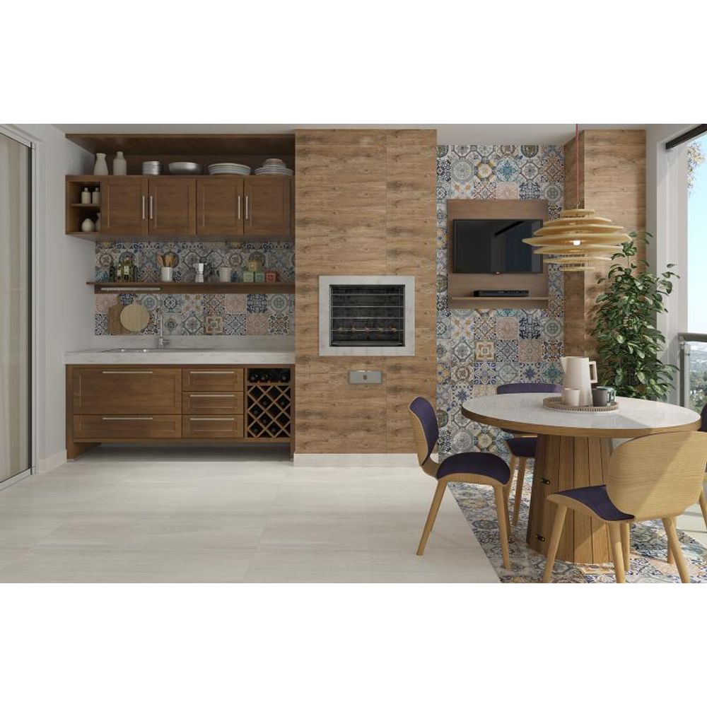 Cerâmica Madereira Cerejeira Acetinado MP-37250 32x74 Cm 1,92 M² ...