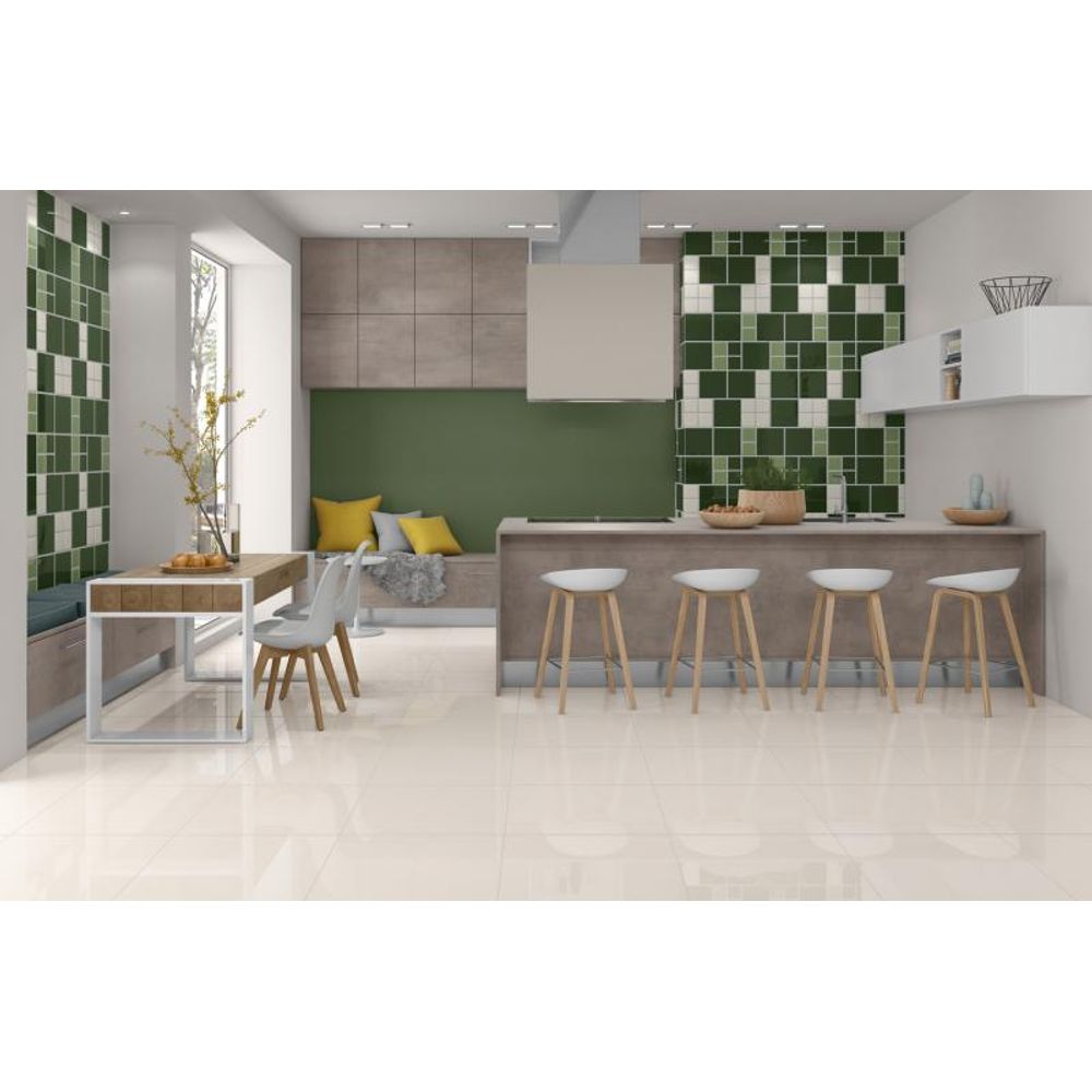 Porcelanato Bege Polido 58x58 Cm 2,03 M² Tecnogres - jurunense